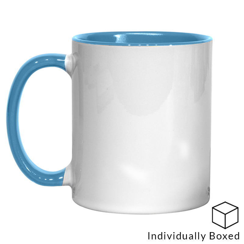 11oz light blue Inner & Handle Sublimation Mug – Wholesale Sublimation ...