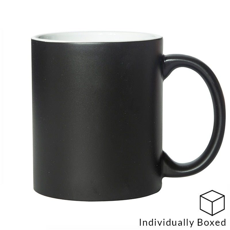 11oz Matte Black Colour Changing Mugs – Wholesale Sublimation Supplies
