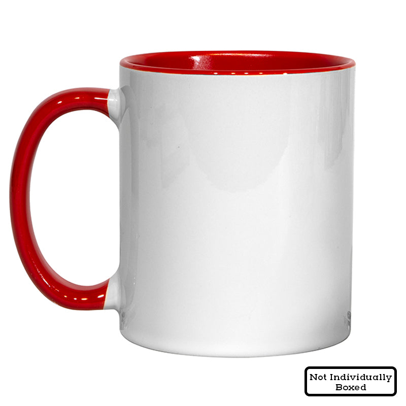11oz Red Inner and Handle mug x36 (Unboxed) – Wholesale Sublimation ...